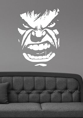 The Incredible Hulk Wall Sticker Avengers Superhero Vinyl Decal Marvel ...