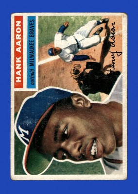 1956 Topps Set-Break # 31 Hank Aaron LOW GRADE (white back) *GMCARDS ...