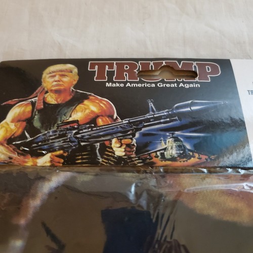 Trump Make America Great Again flag 3 x 5 Machine Gun MAGA Rambo Trump ...