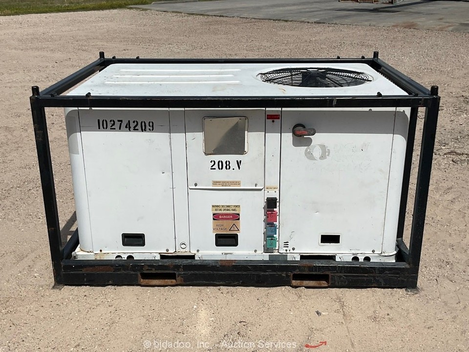 2014 Trane 5T-208V-WSC060E Portable Rooftop Jobsite A/C Heater bidadoo ...