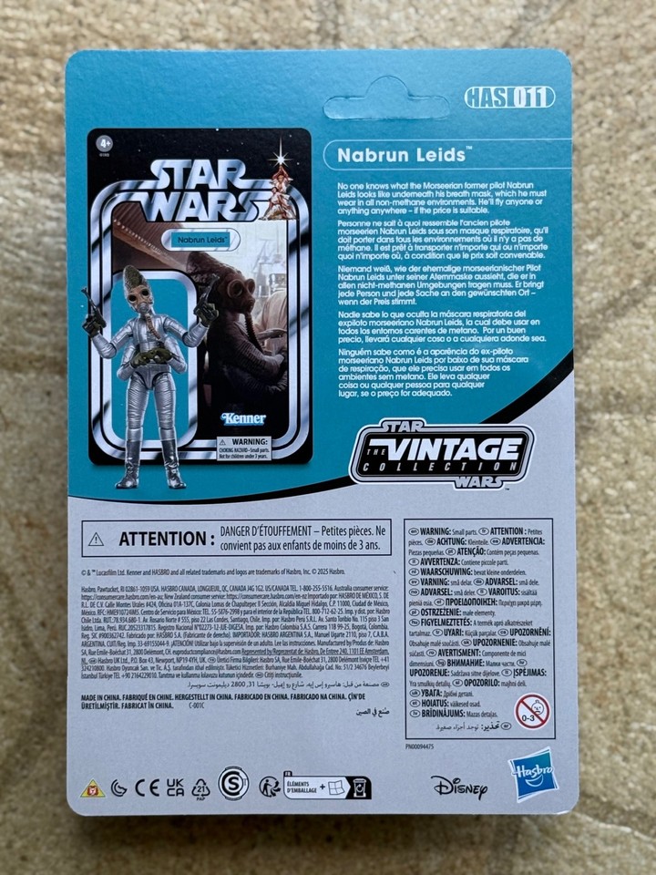 Nabrun Leids HASLAB Figure Mos Eisley Cantina Alien VINTAGE Collection ...