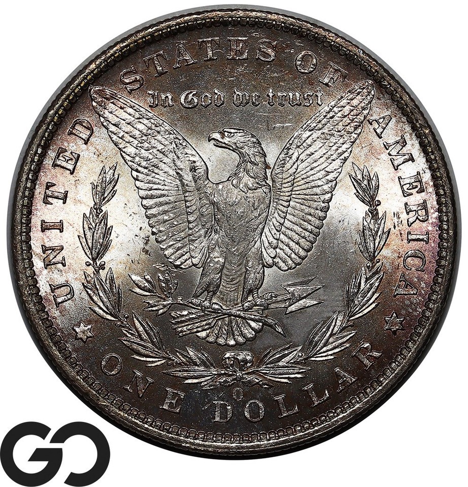 1899-O Morgan Silver Dollar, Color, Scarce This Nice, Solid Gem BU++ ...