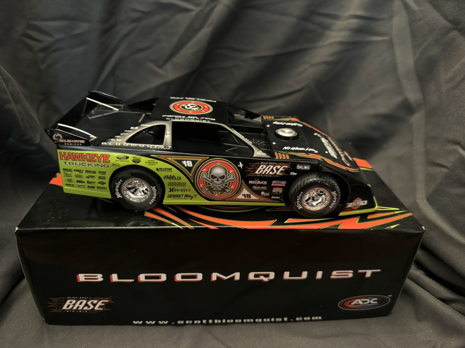 SCOTT BLOOMQUIST HAWKEYE TRUCKING 1/24 ADC DIRT LATE MODEL #230 OF ...