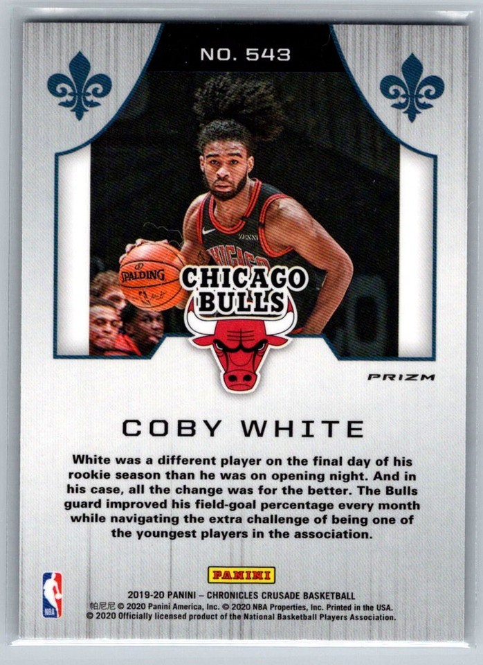 2019 Panini Chronicles #543 Coby White Crusade Green RC | eBay