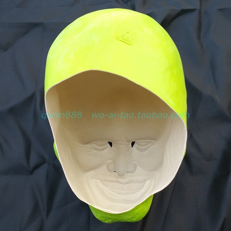 Movie The Mask Jim Carrey Green Latex Mask Cosplay Costume Party Prop ...