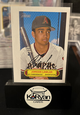 2022 Topps Heritage Minors League Jordan Lawlar Pin Up Insert Prospect ...