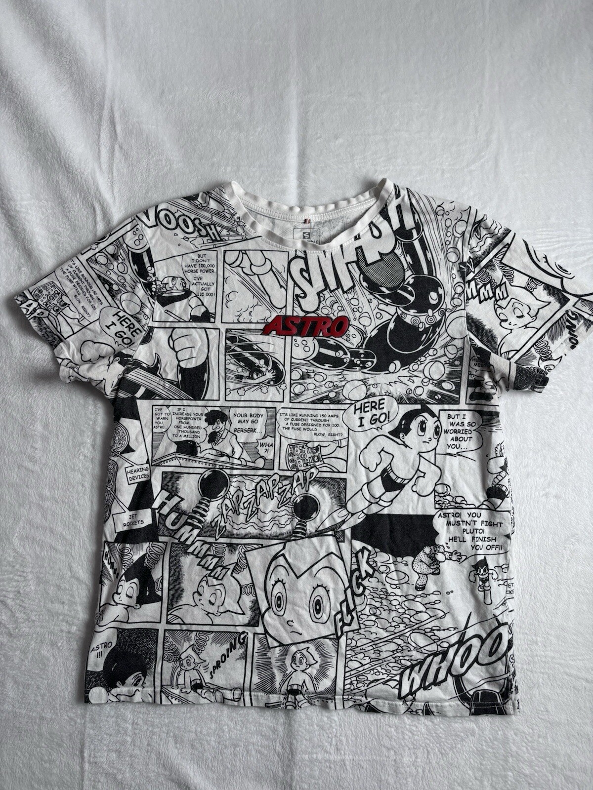 Southpole Astro Boy Comic Strip AOP White Short Sleev… - Gem