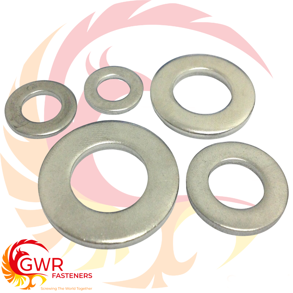 0BA 2BA 3BA 4BA 6BA - Stainless Steel Flat Washers - 20 Pack - BA ...
