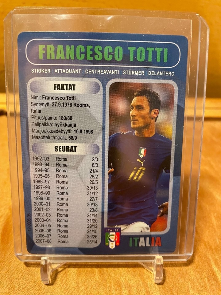 Boing Superstar Francesco Totti Gold foil rare | eBay