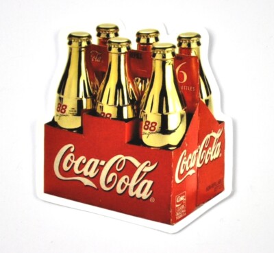 Coca-Cola Coke USA Autocollant Sticker Decal - Motif : Six Pack Or ...