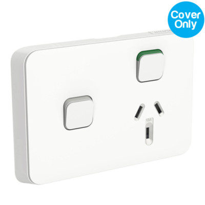 Clipsal Iconic Single Powerpoint + Extra Switch 10A Skin White | 3015XC ...