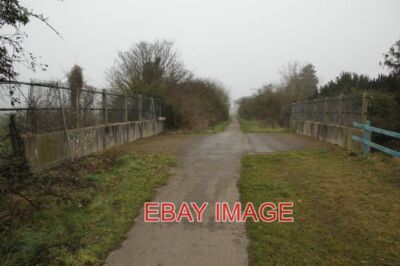 PHOTO THE TOP OF EAST HAGBOURNE BRIDGE SHOWING THE CONCRETE AND FENCE ...