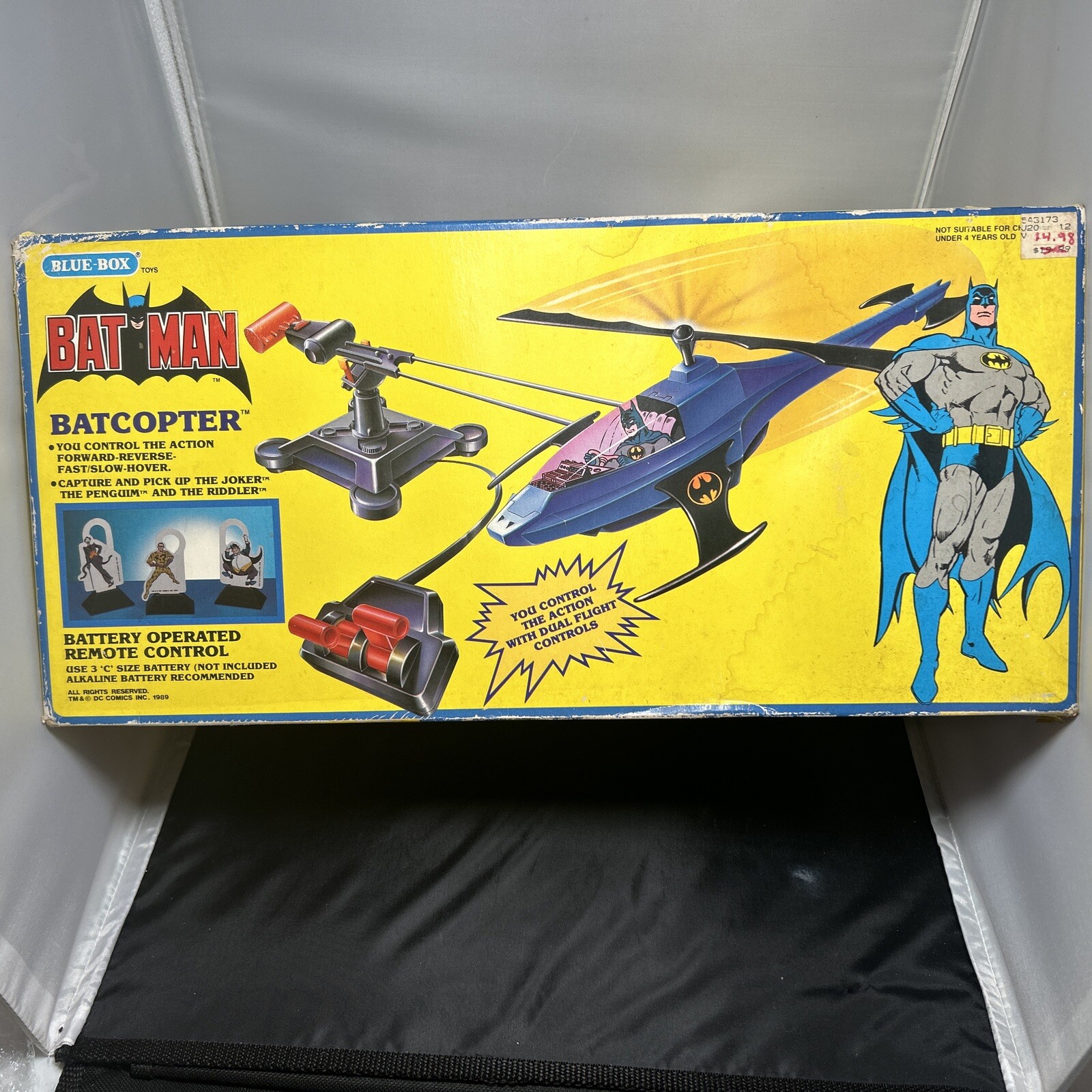 Vintage Batman Batcopter playset - Blue Box toys- 1989 NEW OLD STOCK#DD ...