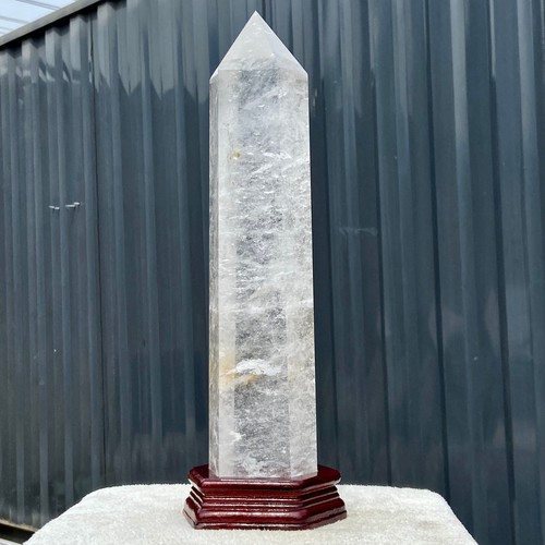 9LB natural white crystal square pointed column quartz crystal ...