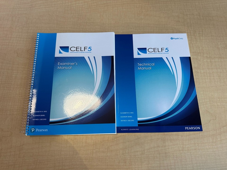 CELF-5 Complete Kit Clinical Evaluation of Language Fundamentals Fifth ...