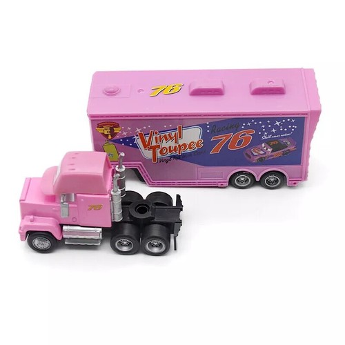 2-Car Disney Pixar Cars No.76 Vinyl Toupee Hauler Truck with Car ...