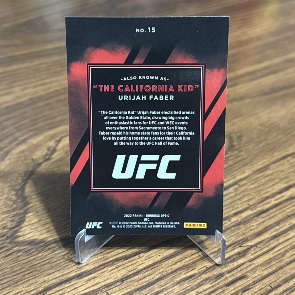2022 Panini Donruss Optic UFC - Also Known As Aka Urijah Faber #15 Holo ...