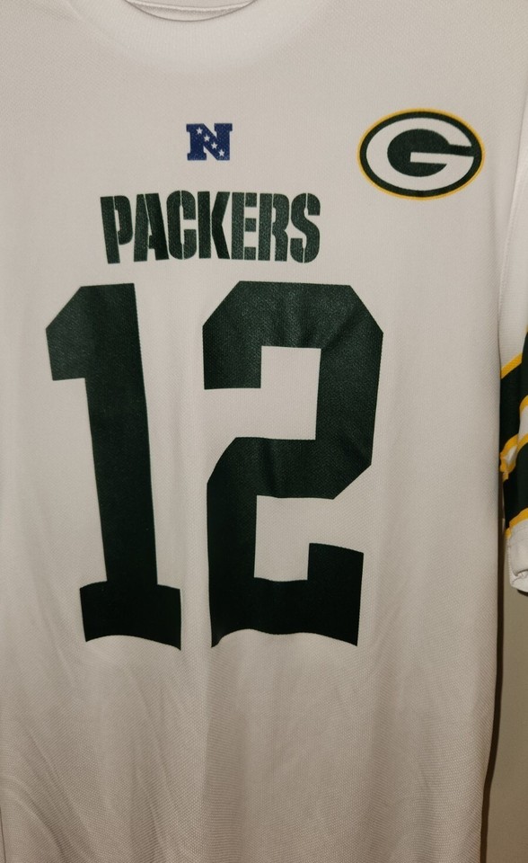 TEAM APPAREL Green Bay Packers Aaron Rodgers 12 Adult MEDIUM Football ...