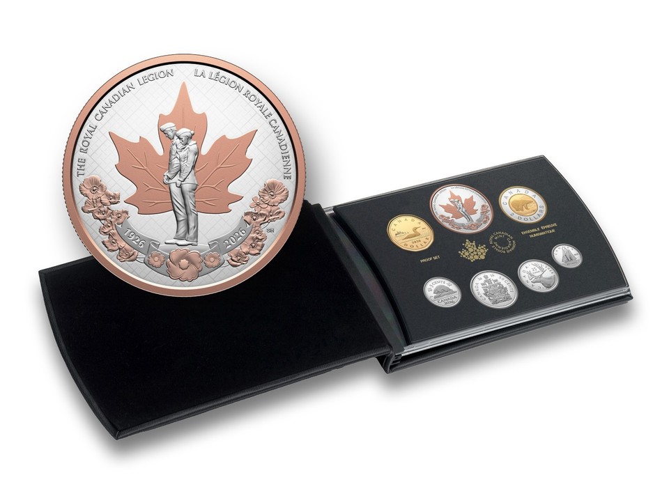 ROYAL CANADIAN LEGION 100th Anniversary 2026 CANADA Silver Proof 7 Coin ...