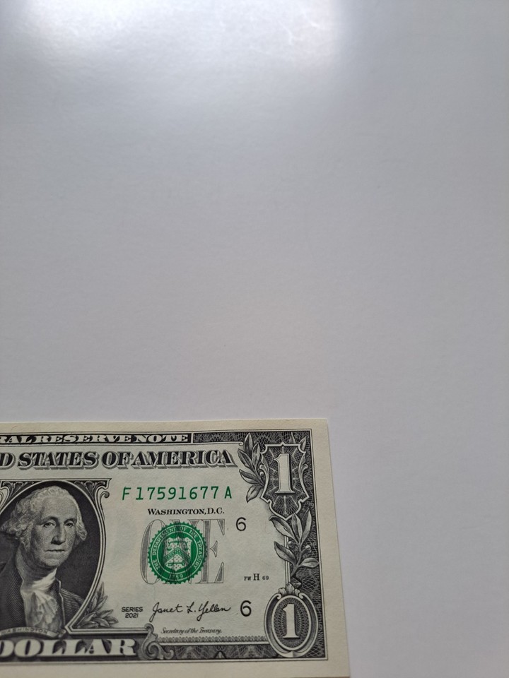 1759-1677 TOMBSTONE Double Year Date Note Fancy Serial Number $1.00 ...