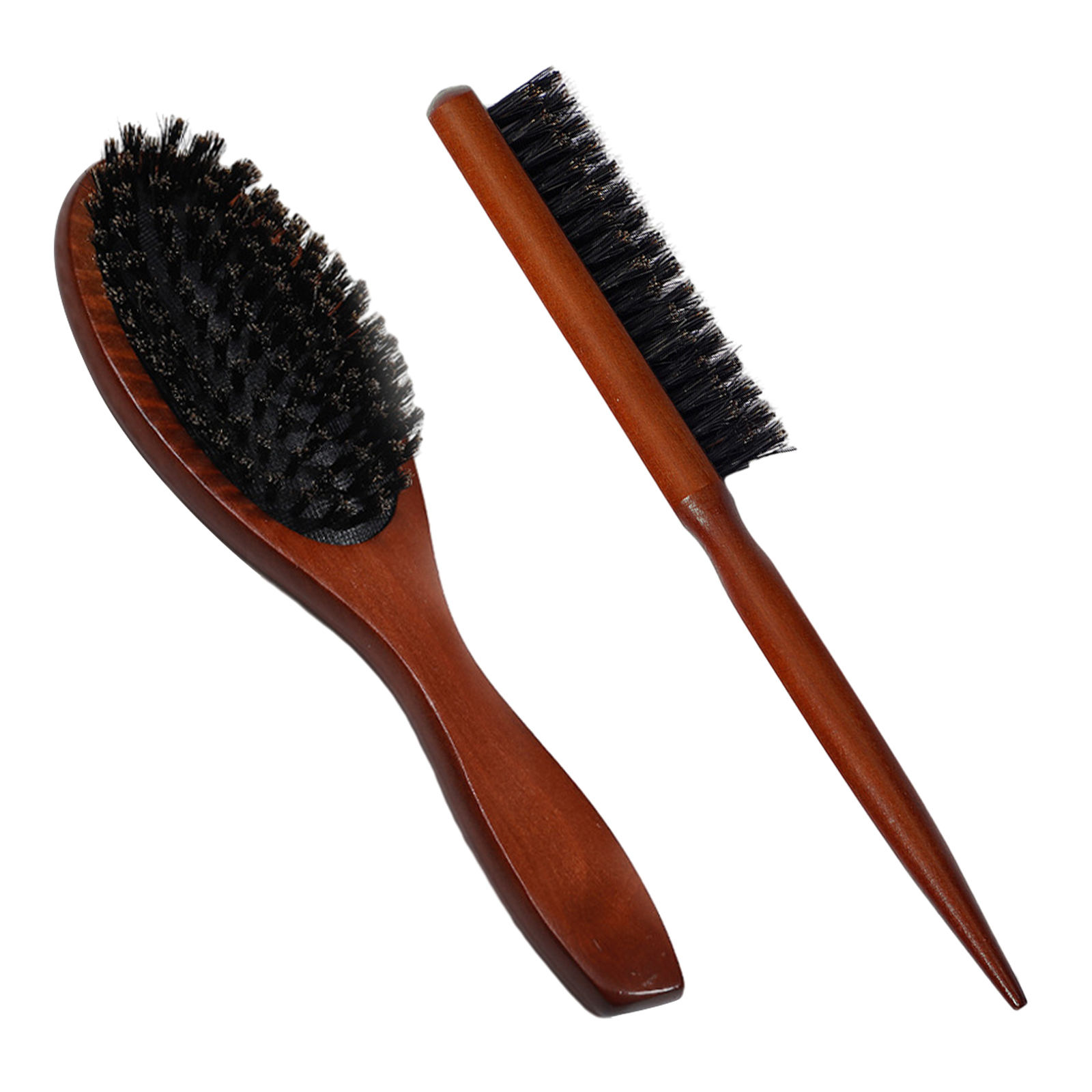 2pcs Women Men Home Salon Hair Teasing Backcombing Boar Bristle Brush ...