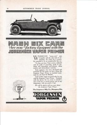 1921 Nash Six Motor Car Co Print-Ad / RARE ad to attract new Dealers | eBay
