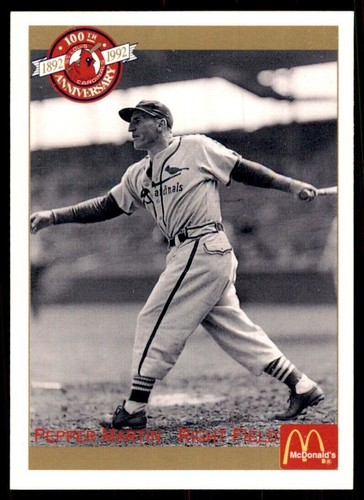 1992 McDonald's 100th Anniversary Pepper Martin Baseball Cards #12 | eBay