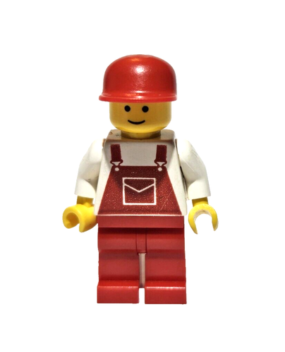 Lego Classic Town Red Overalls Minifigure ovr008 6542 6381 7722 | eBay