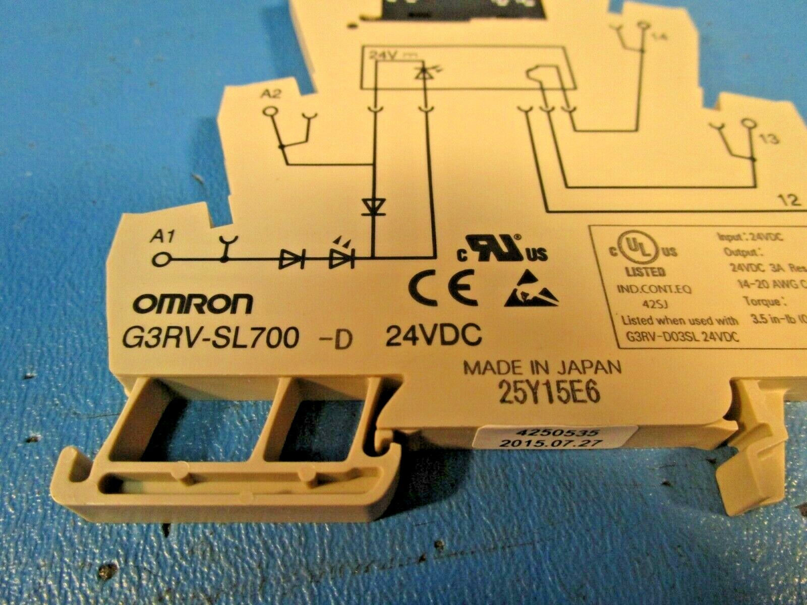 Omron, G3RV-SL700-D Solid State Relay w/ G3RV-D03SL, Japan | eBay