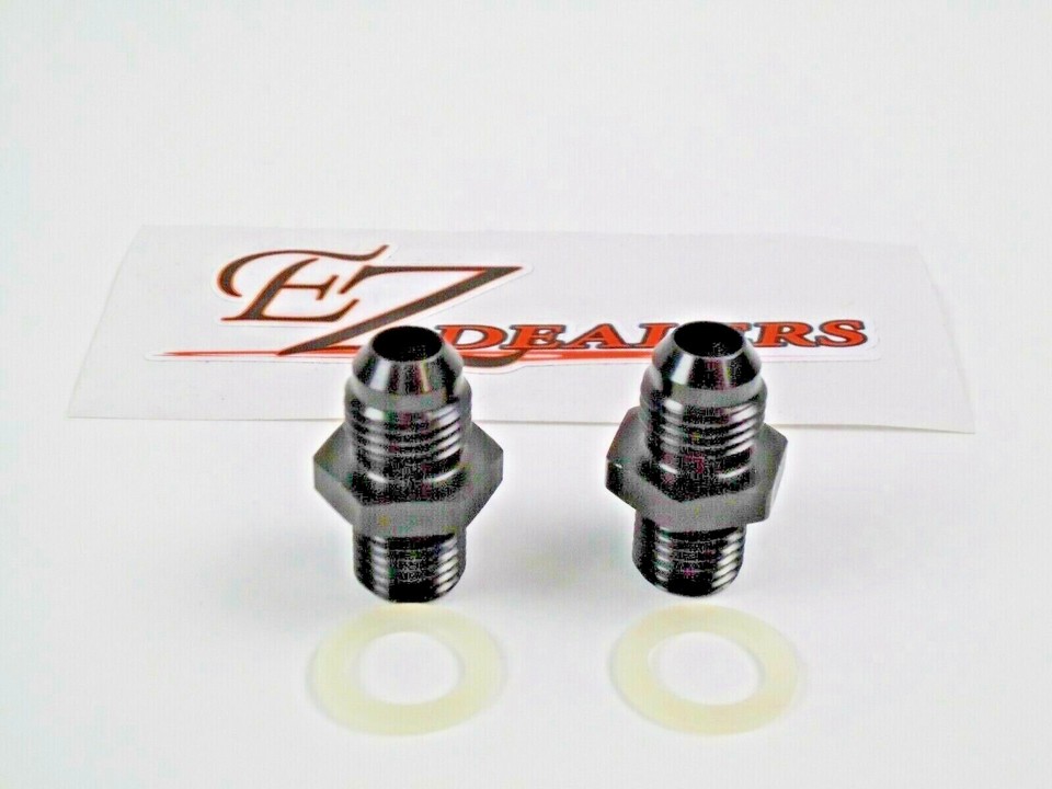 TH350 700R4 4L60E 200R4 Transmission Cooler Line Adapter Fittings AN6 ...