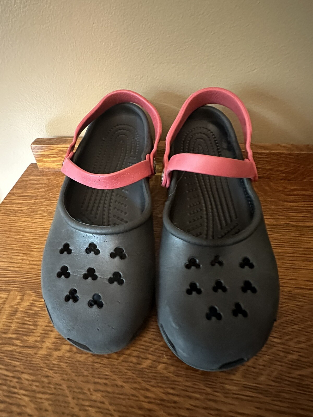CROCS Mickey Mouse DISNEY Karin Black Mary Jane Slip … - Gem