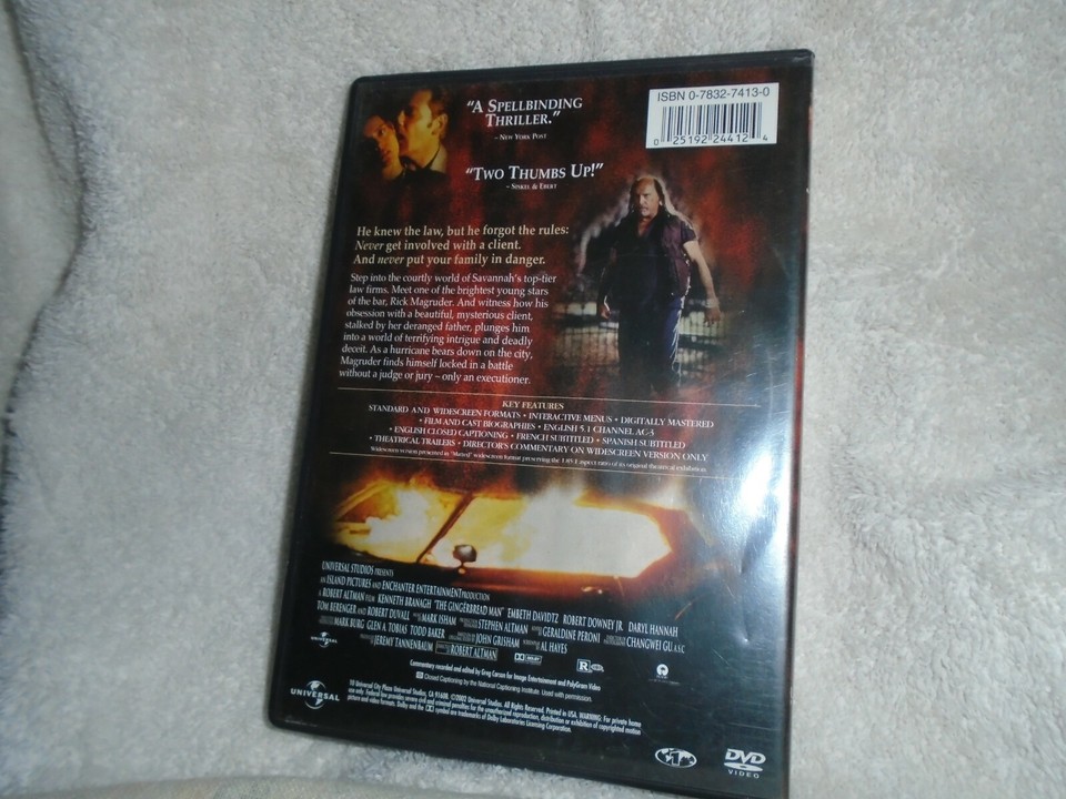 The Gingerbread Man (DVD, 2002) 25192244124| eBay