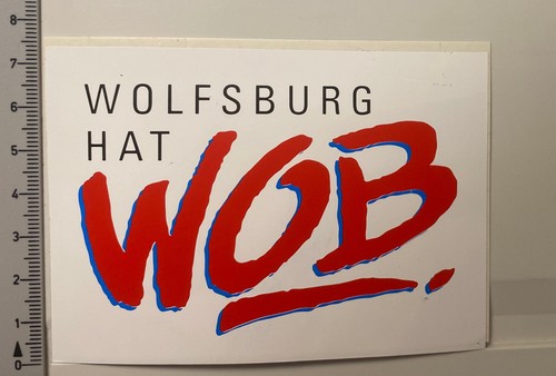 Sticker sticker Wolfsburg has WOB Wolfsburg license plate (11081) | eBay