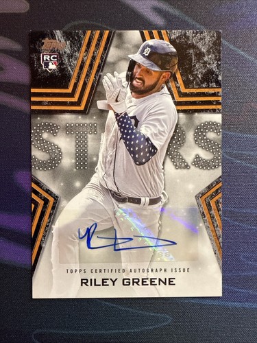 Riley Greene 2023 Topps Series 1 Baseball Stars Autograph Rookie Card ...