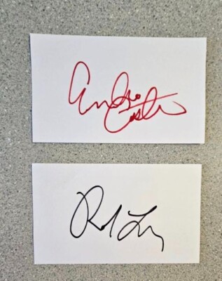 EMILIO ESTEVEZ SIGNED & ROB LOWE SIGNED AUTOGRAPH - THE OUTSIDERS | eBay