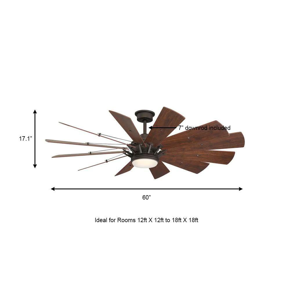 Large Rustic Ceiling Fans With Lights | Shelly Lighting