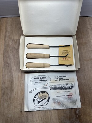 Vintage DEM-BART Gun Stock Checkering Tools Starter's Special 18 LPI in ...