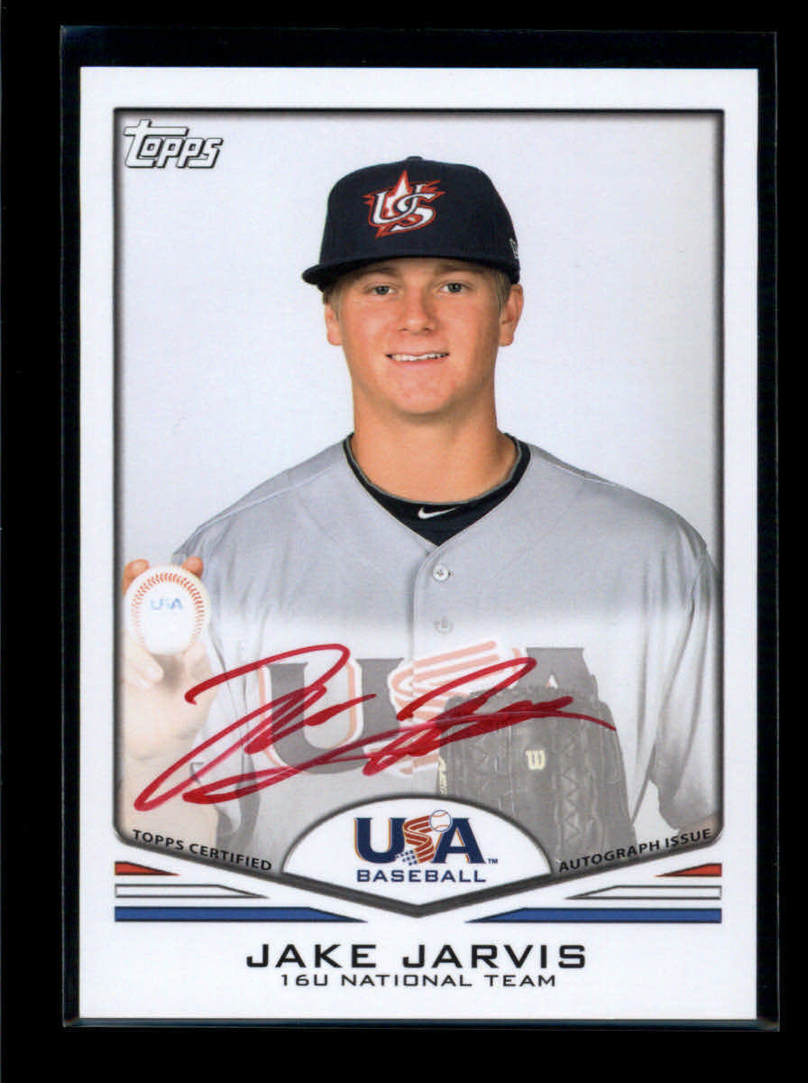 JAKE JARVIS 2011 TOPPS USA BASEBALL RED INK AUTO #15/99 AG6035 | eBay