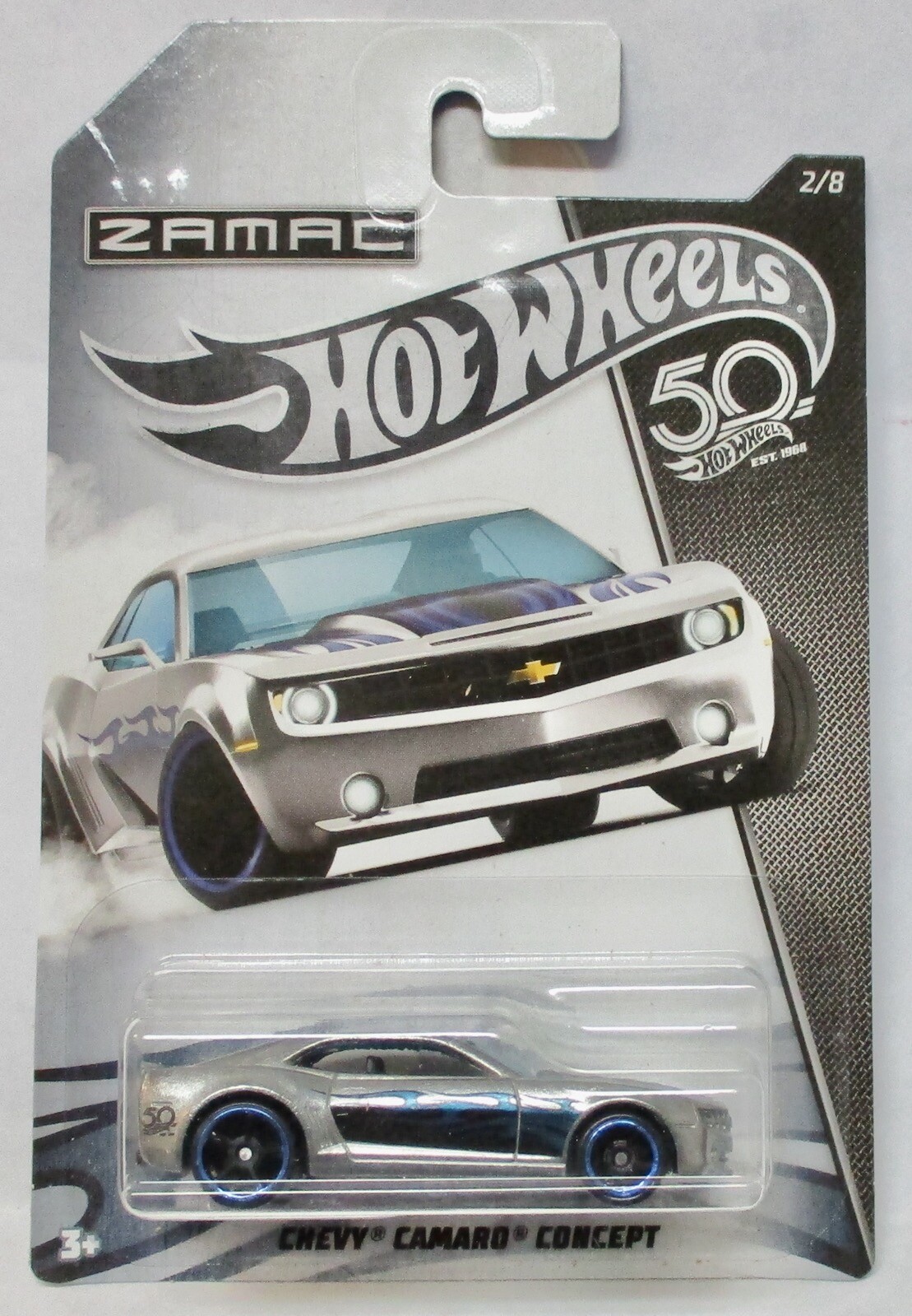 2018 HOT WHEELS ZAMAC 50TH ANNIVERSARY CHEVY CAMARO CONCEPT 2/8 ...