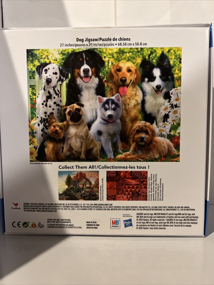 Milton Bradley Big Ben Dog Dogs Jigsaw Puzzle 1000 pieces Sealed - NEW ...