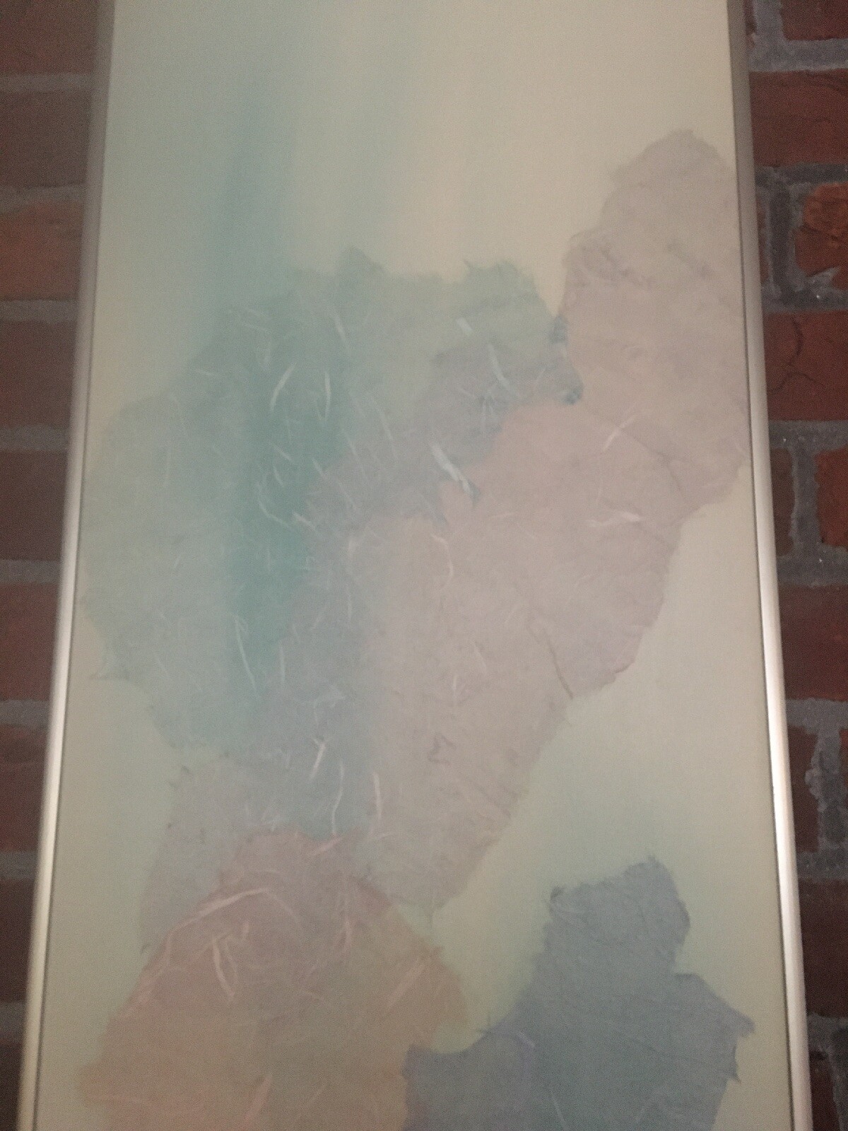 Muted Pastels of Blue Mauve Abstract Painting Mid Century ~ Harris ...