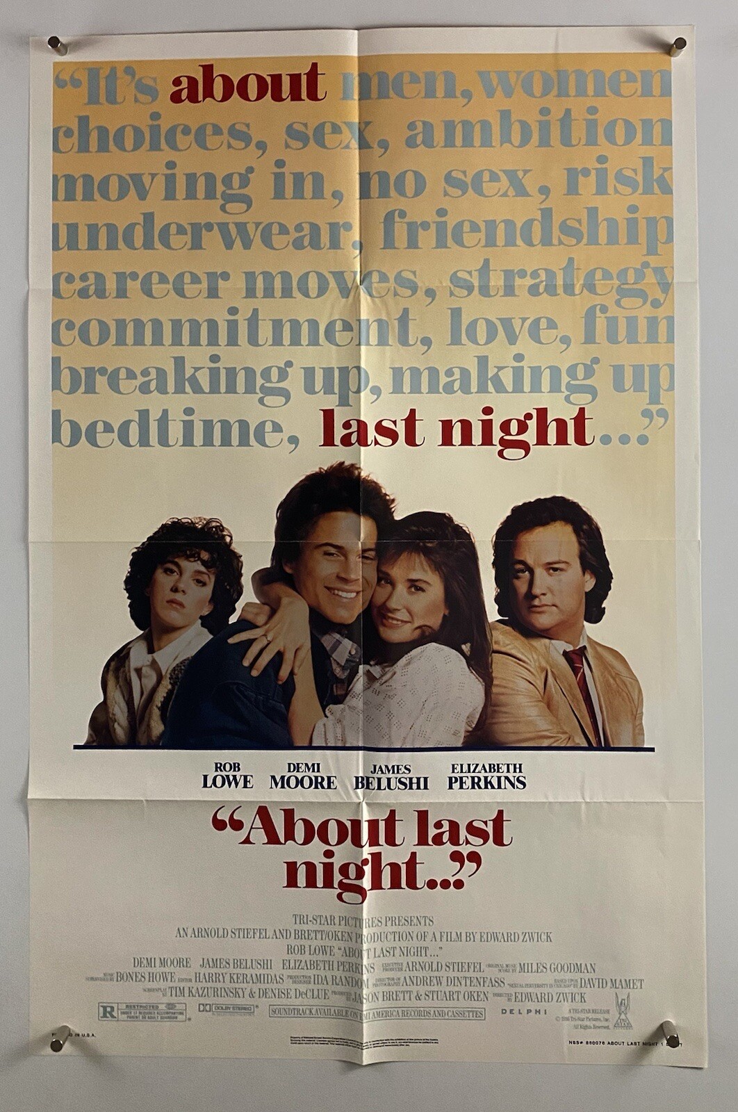 About Last Night Movie Poster
