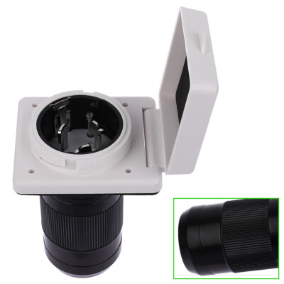Marine RV Shore 50 Amp 125/250V Power Cord Twist Lock Inlet Grounding ...