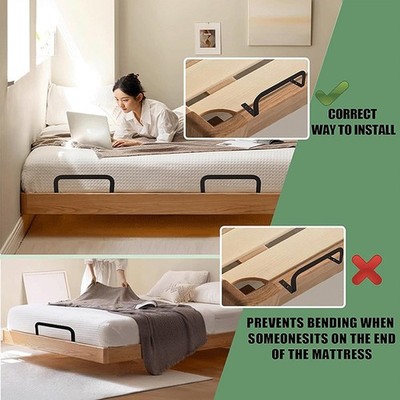 2Pcs Mattress Retainer Bar Mattress Retainer Bar L-Bend Design Easy To ...