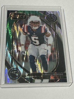 2024 Panini Select Club Level Black & Green PRIZM Shock Jabrill Peppers ...