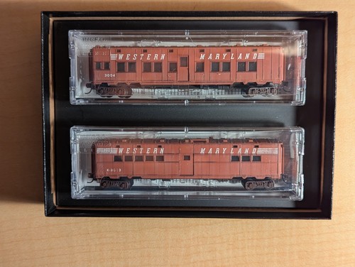 micro-trains linew N scale WESTERN MARYLAND weathered two pack | eBay