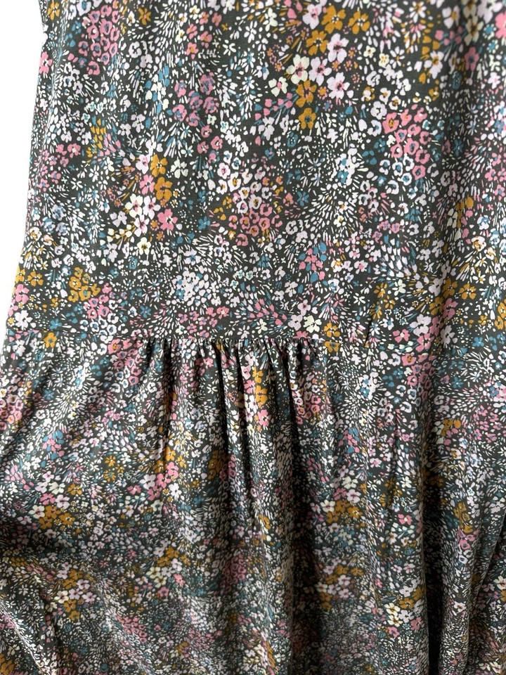 Lands End Ditzy Floral Faux Wrap Dress Size 2X Short Sleeves New | eBay UK
