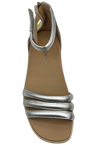 Vionic Women's Laurel Ankle Straps Heeled Sandal Silver | eBay
