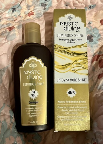 Mystic Divine Permanent Hair Color & 10 Developer 4NR Natural Red ...
