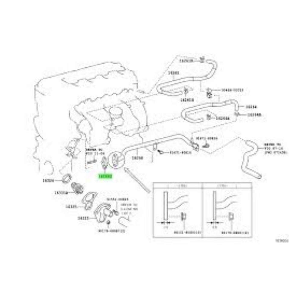 Toyota OEM 16258-75021 GASKET(FOR WATER BY-PASS PIPE) | eBay